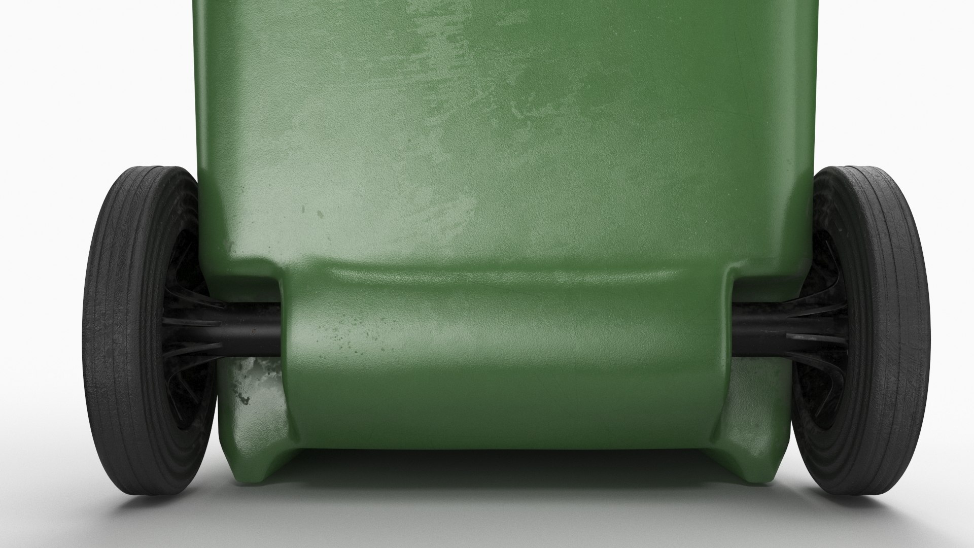 3D Wheeled Garbage Bin Green - TurboSquid 2073125
