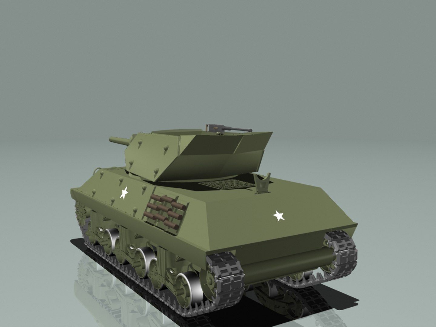 3d Model M10 Wolverine Tank Destroyer