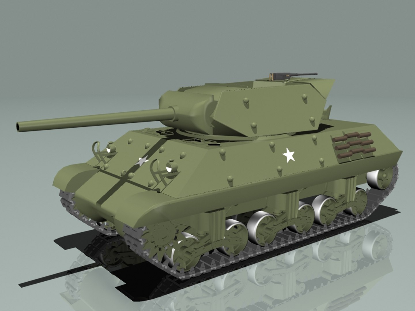 3d Model M10 Wolverine Tank Destroyer