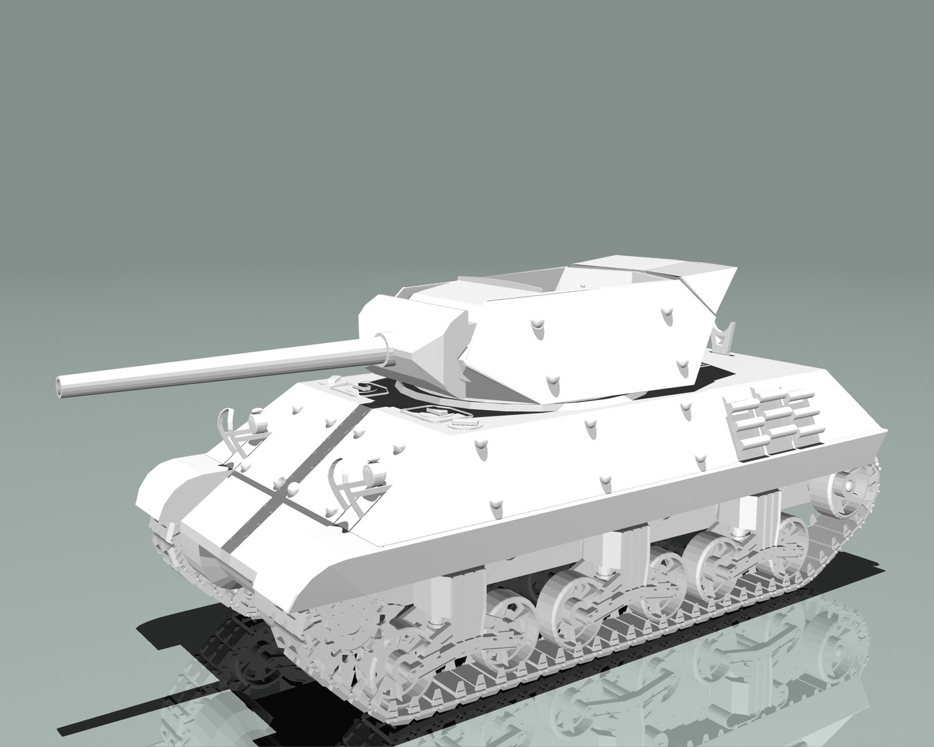 3d Model M10 Wolverine Tank Destroyer