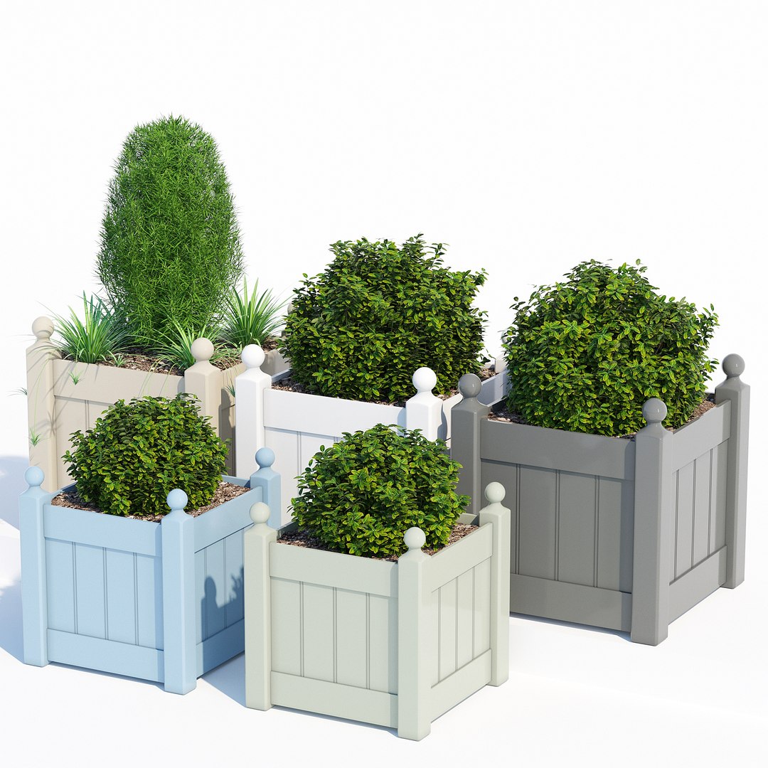 Timber Classic Planter 3D Model - TurboSquid 1206102