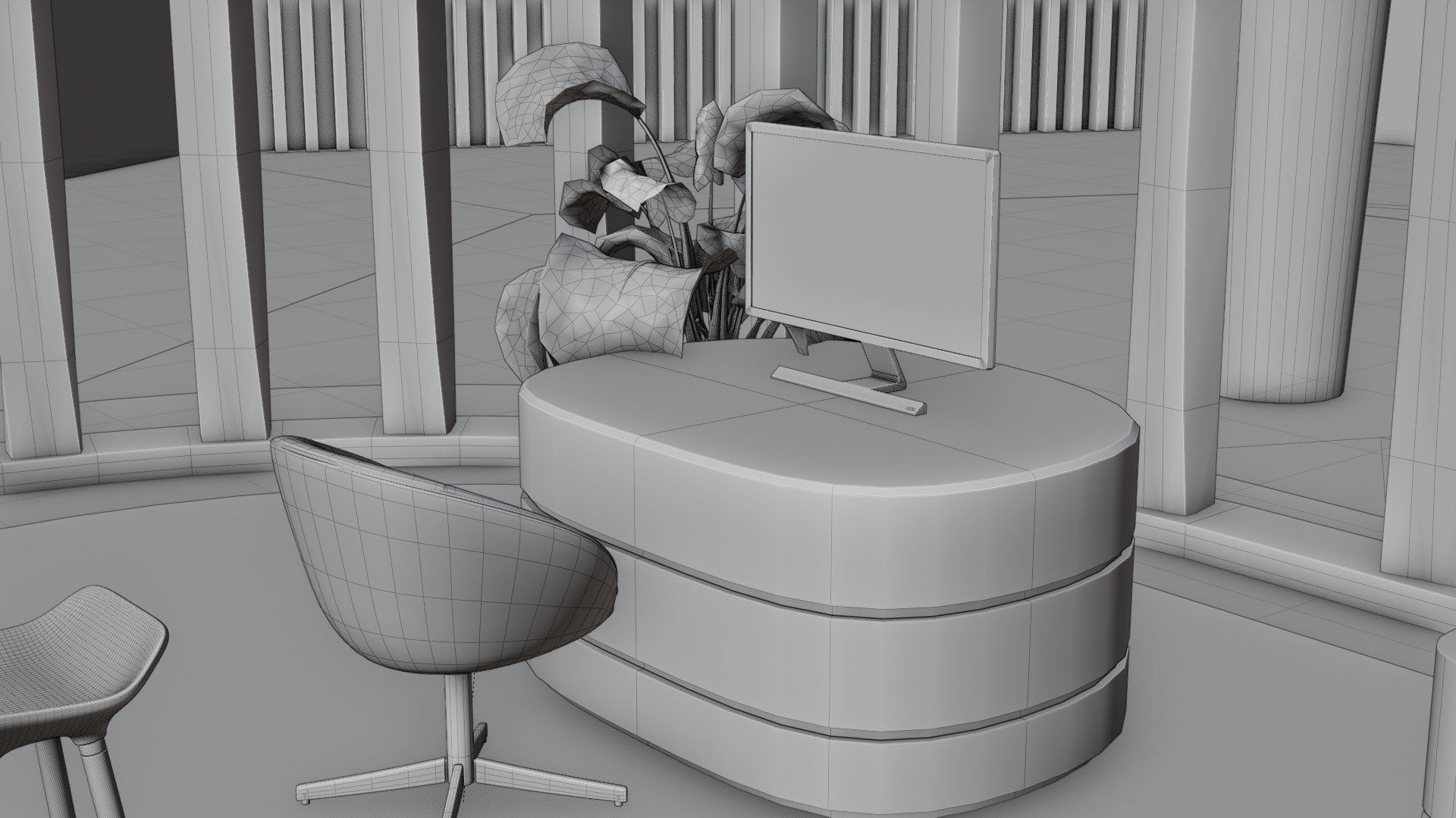 Exhibition Booth 3D Model Clean Topology Node Based Shaders 3D Model 3D ...