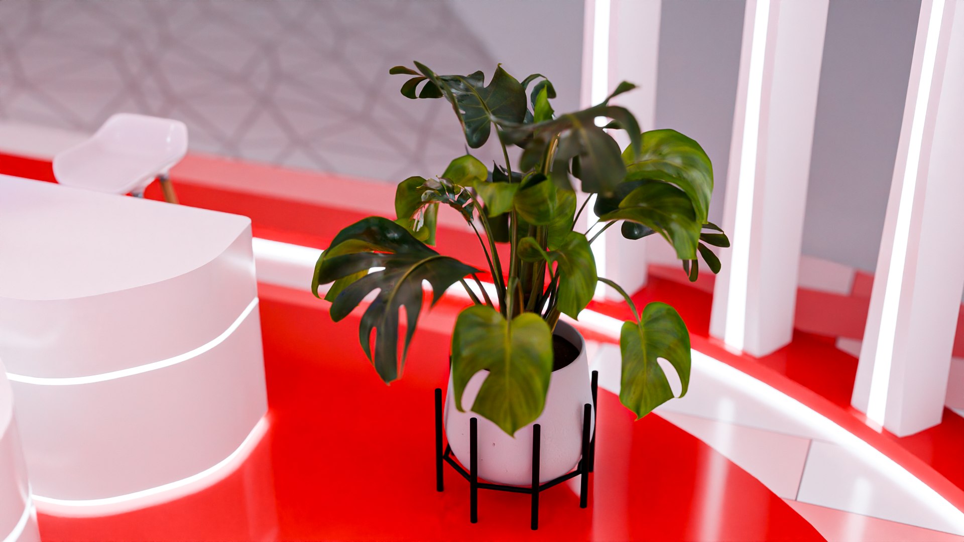 Exhibition Booth 3D Model Clean Topology Node Based Shaders 3D Model 3D ...