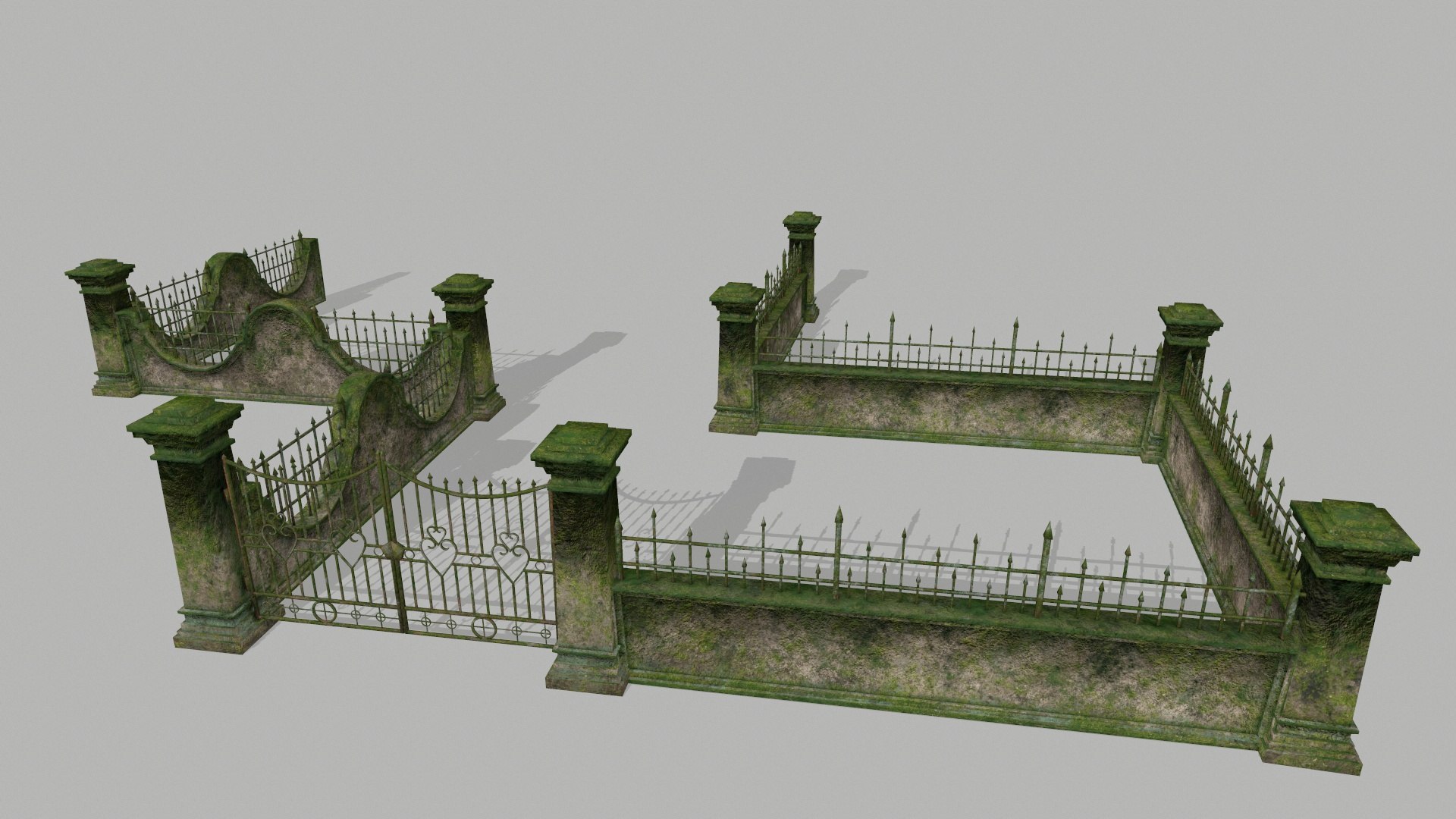 Gate Wall Model - TurboSquid 1303019
