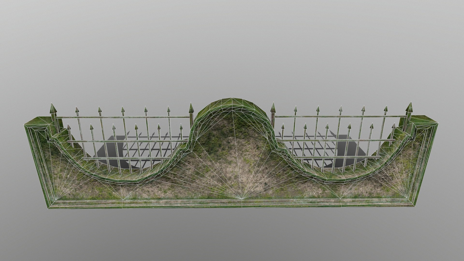 Gate Wall Model - TurboSquid 1303019