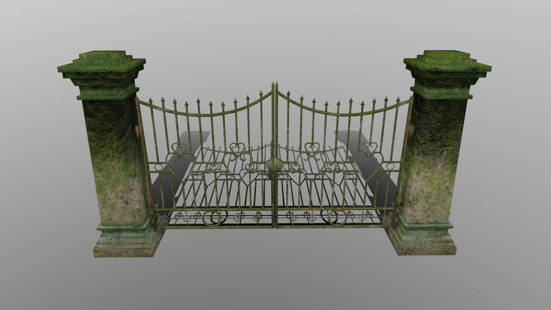 Gate Wall Model - TurboSquid 1303019