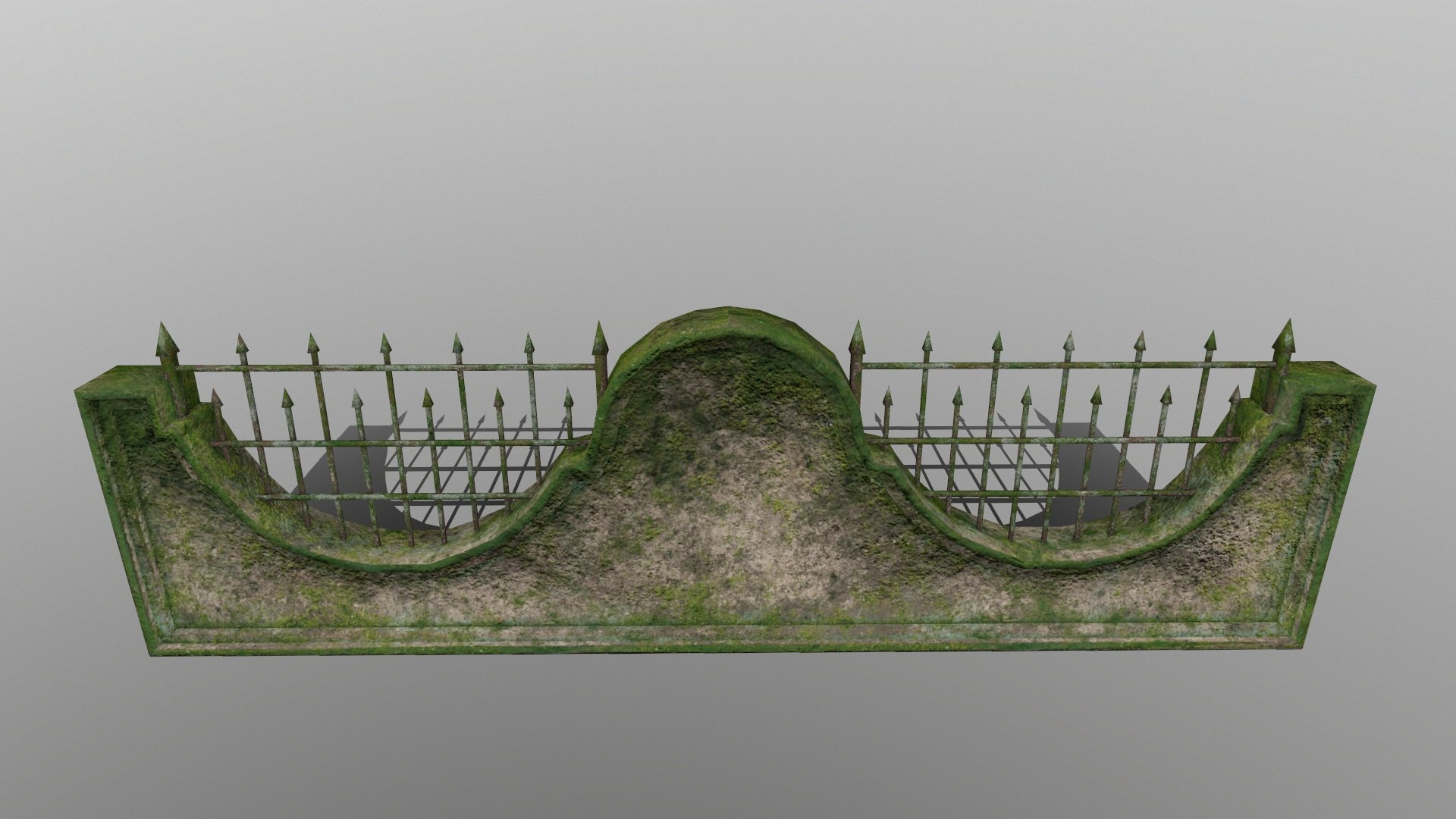 Gate Wall Model - TurboSquid 1303019