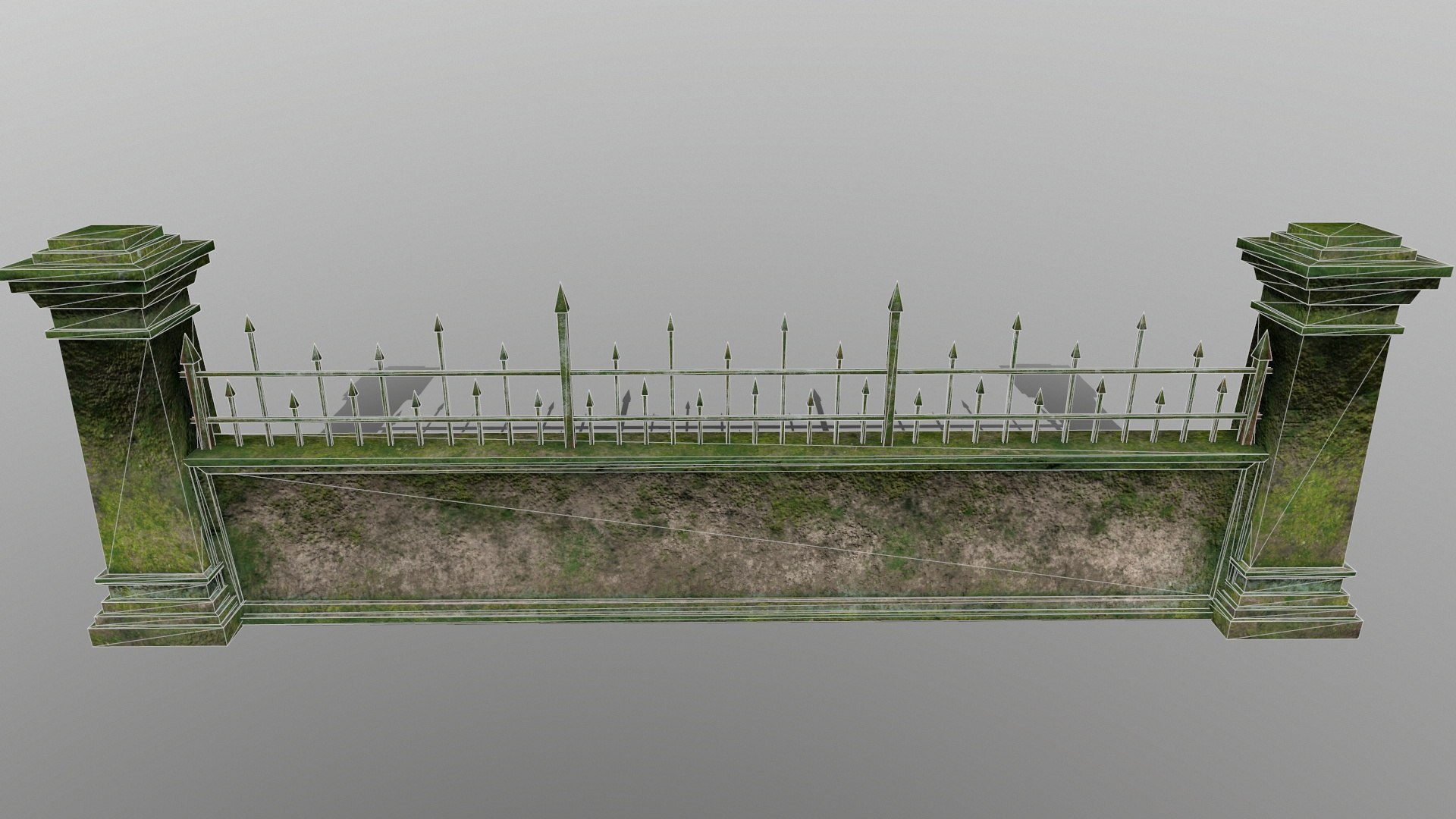 Gate Wall Model - TurboSquid 1303019