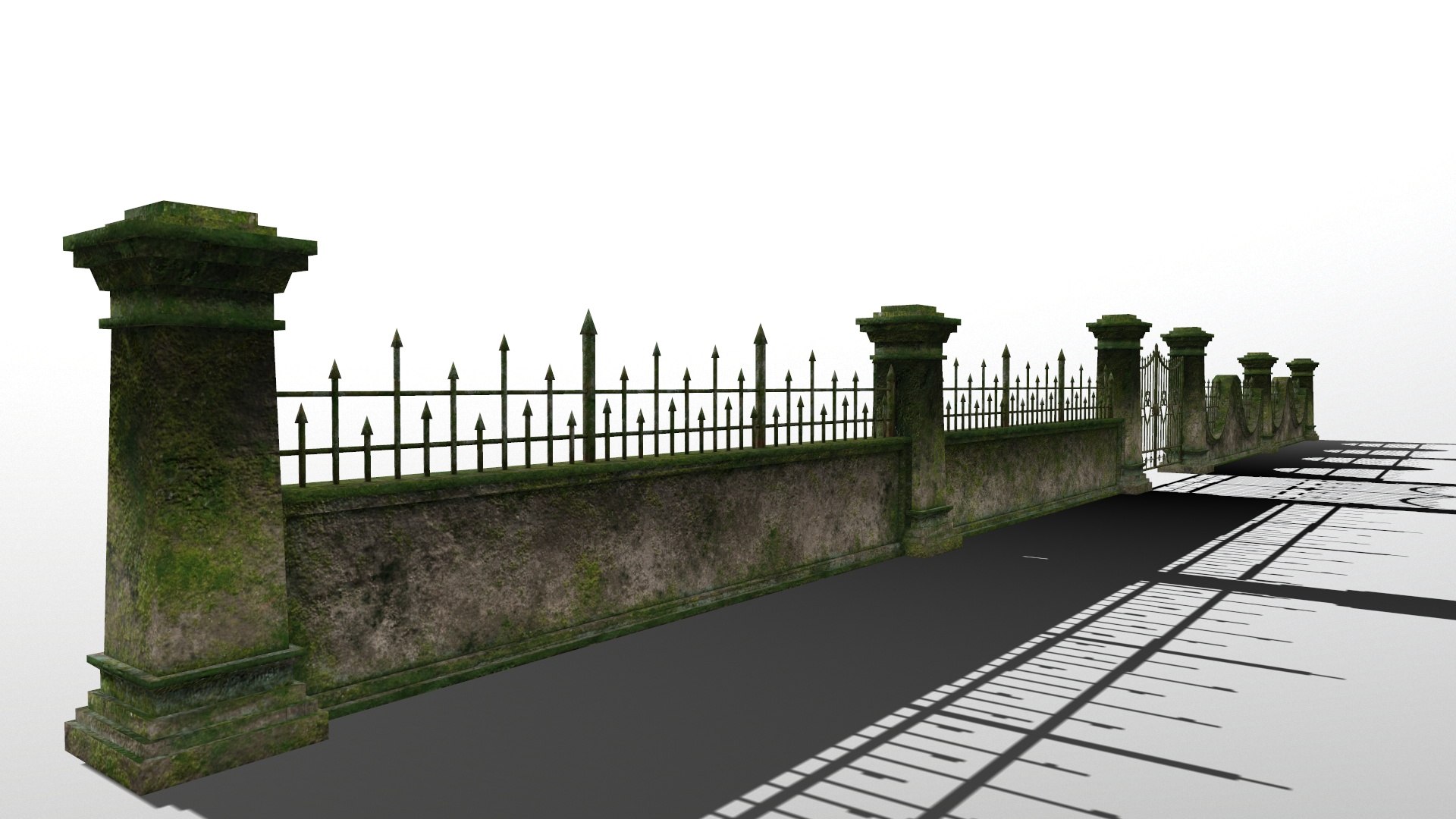 Gate Wall Model - TurboSquid 1303019