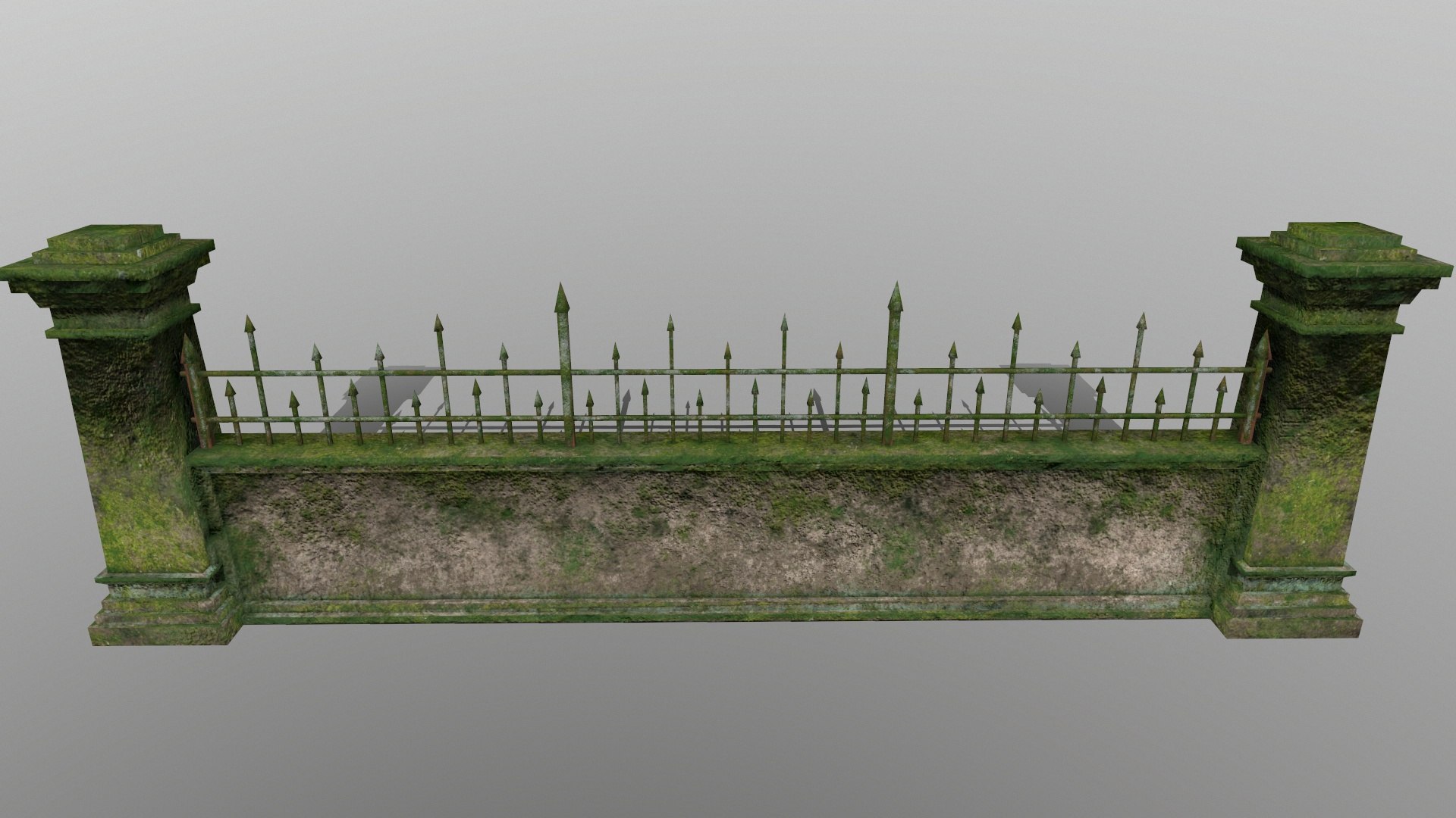 Gate Wall Model - TurboSquid 1303019