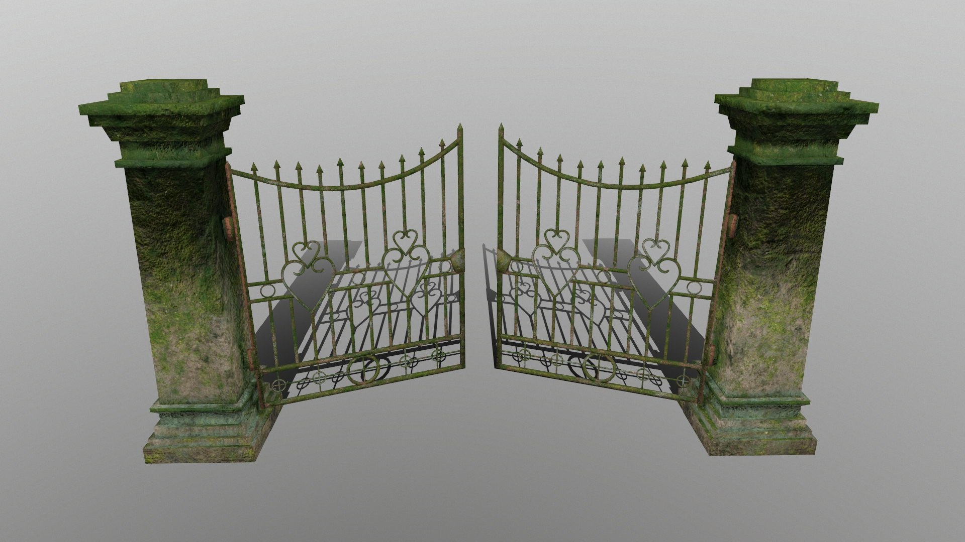 Gate Wall Model - TurboSquid 1303019
