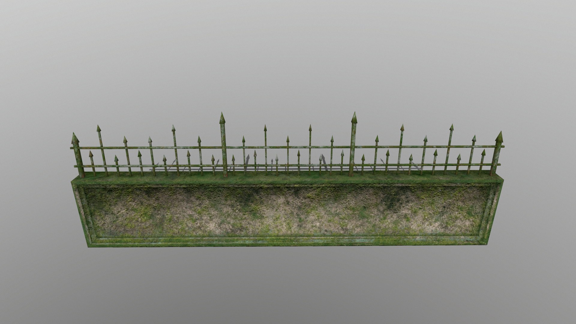 Gate Wall Model - TurboSquid 1303019