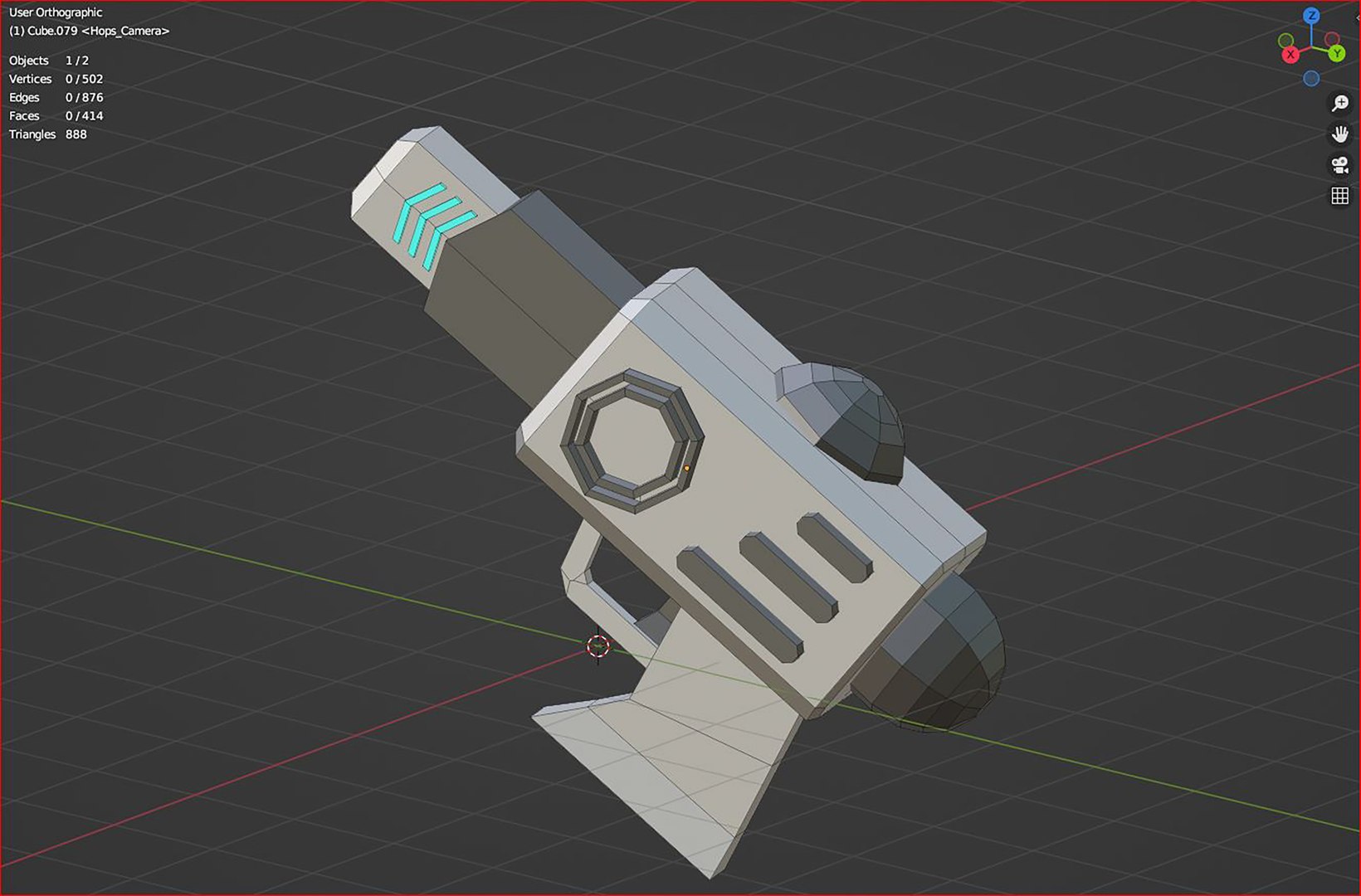 3d Pump SG Blaster Low Poly Icon 3D Model - TurboSquid 2046505
