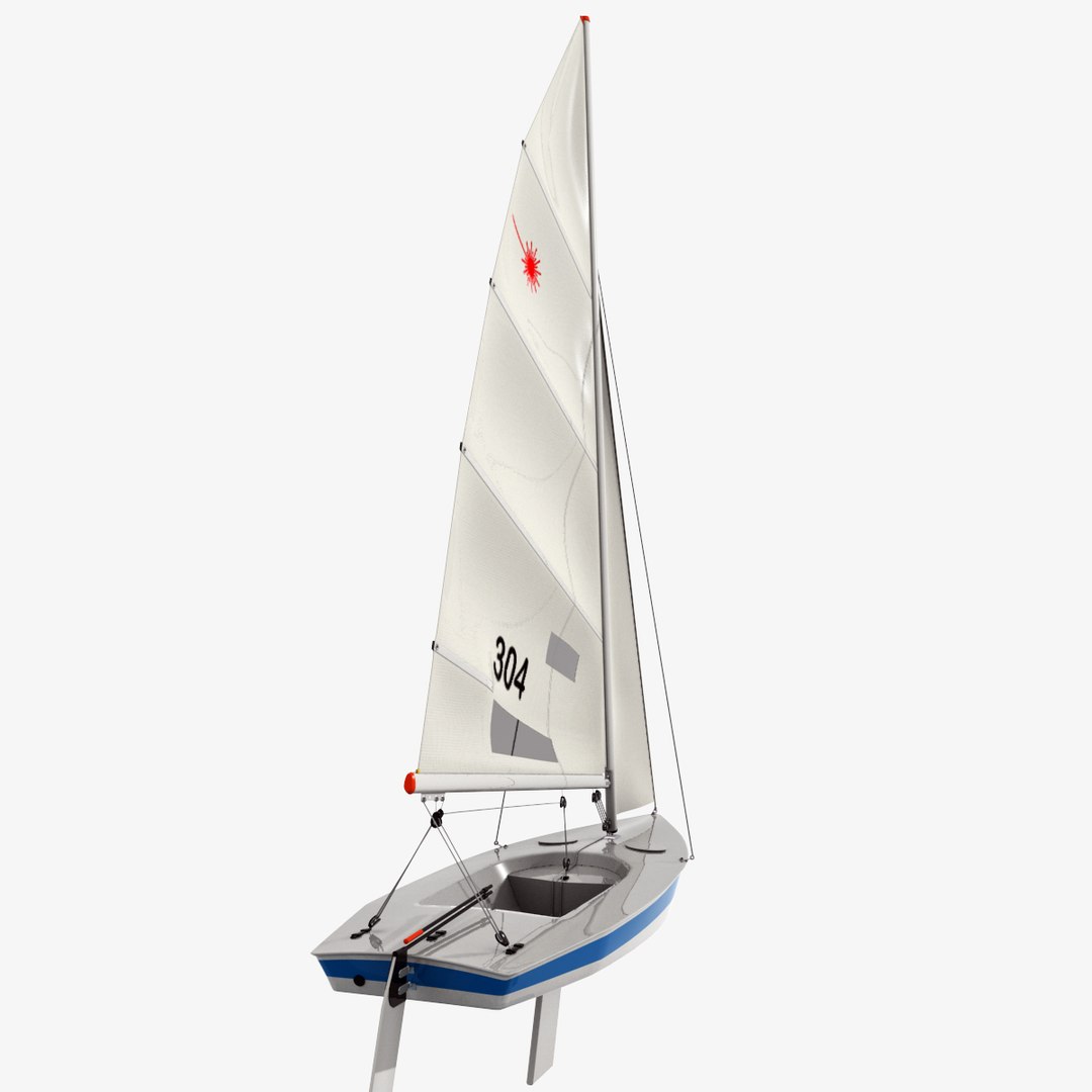 3d model sailboats laser class