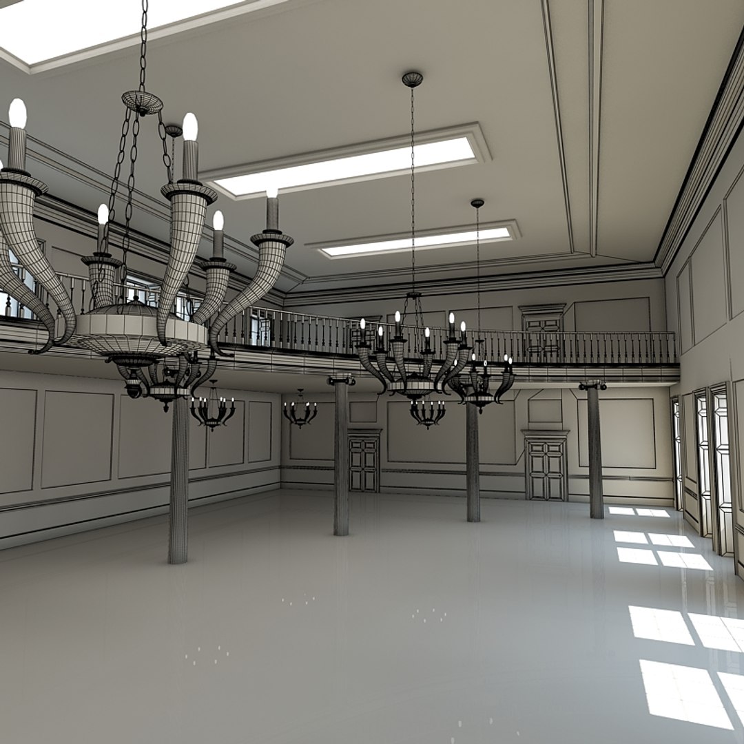 Interior Scene 3d 3ds