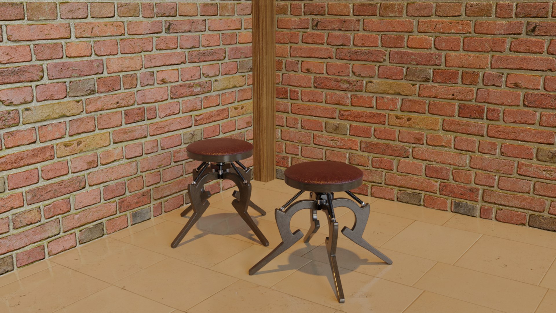Chair shock absorbers 3D model - TurboSquid 1397374