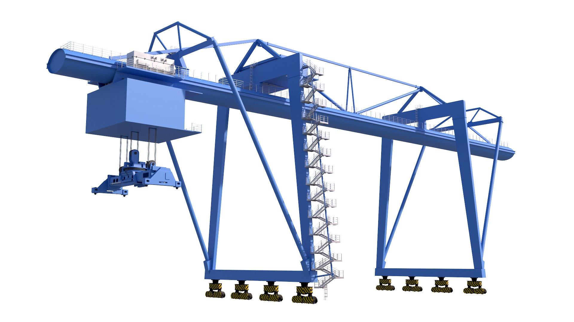 modelo 3d Contenedor RTG Gantry Cargo Graz - TurboSquid 2475551