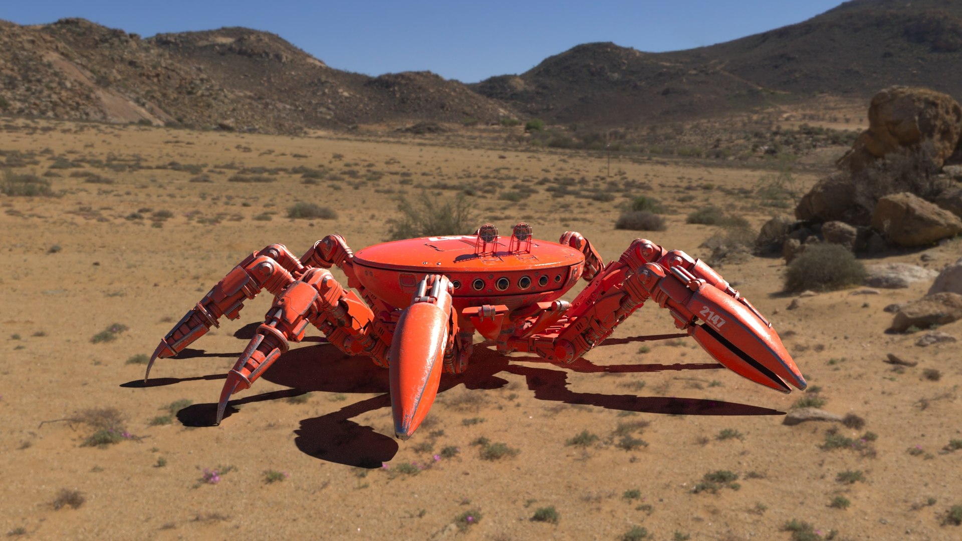 3D Model Crab Robot - TurboSquid 1665778
