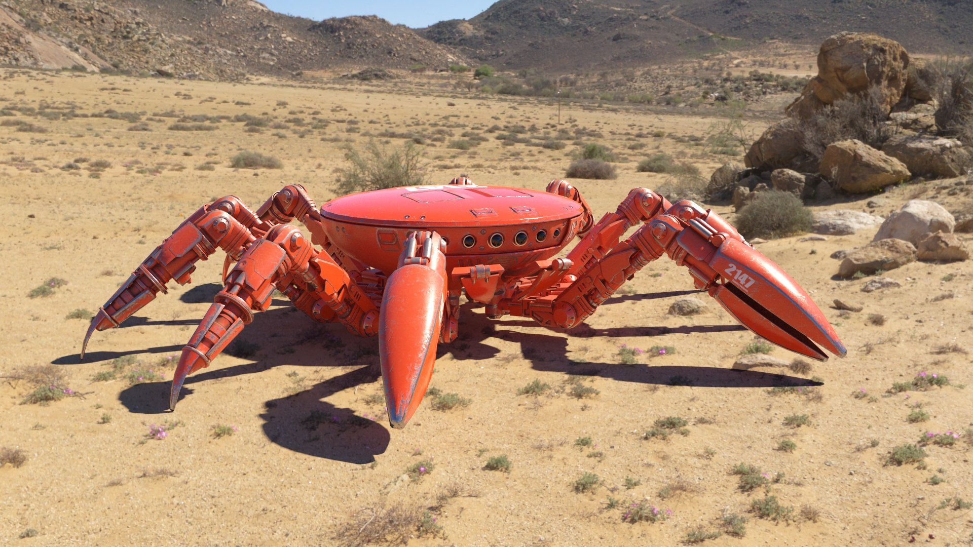 3D Model Crab Robot - TurboSquid 1665778