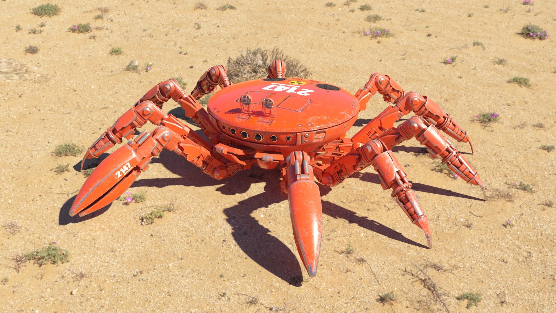 3D Model Crab Robot - TurboSquid 1665778