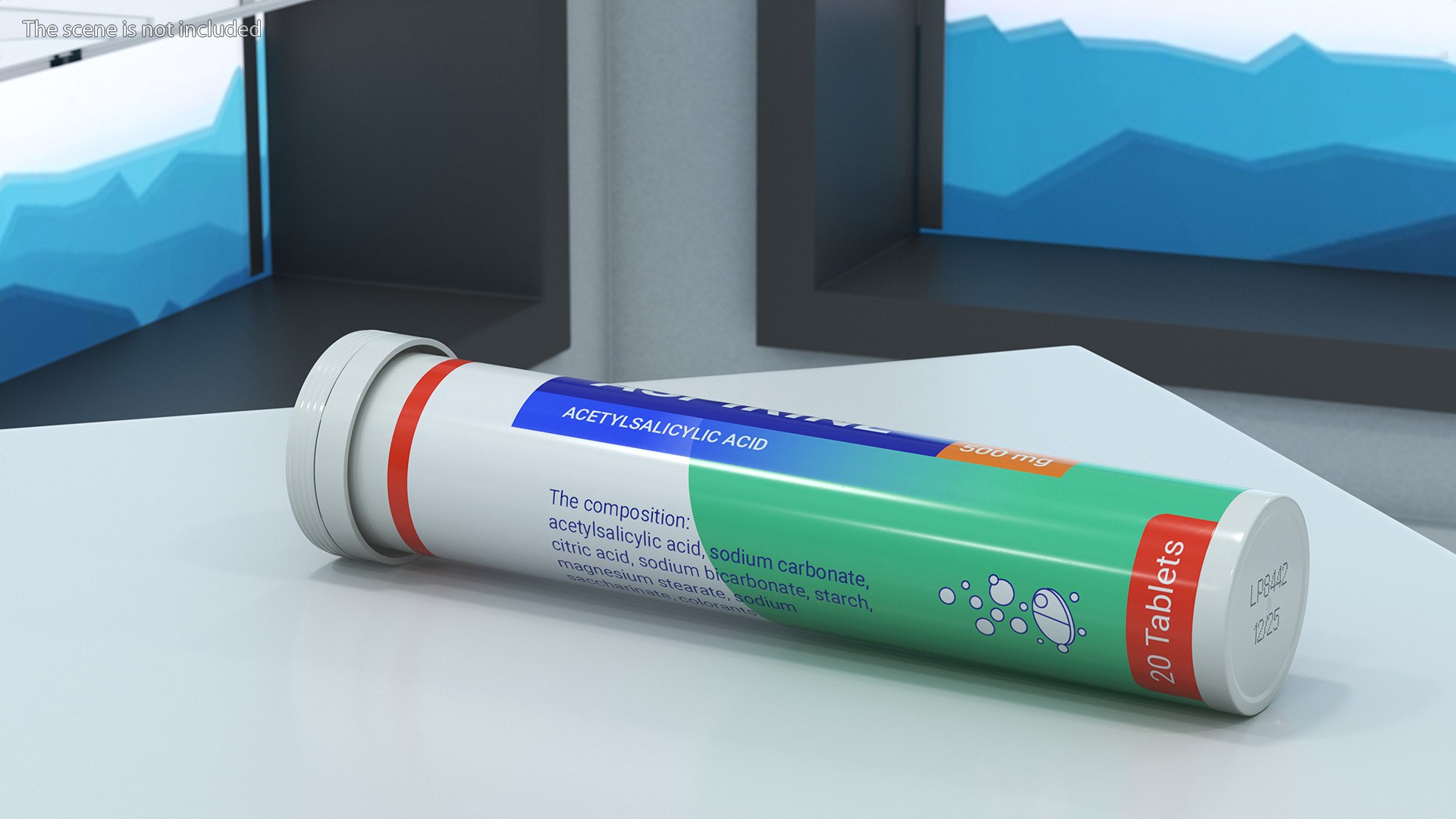 Effervescent Aspirine Package 25 Tabs 3D Model - TurboSquid 2211520