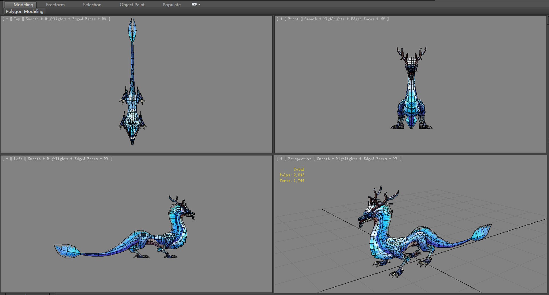 3D Ice Dragon - Chinese Dragon - TurboSquid 1729587