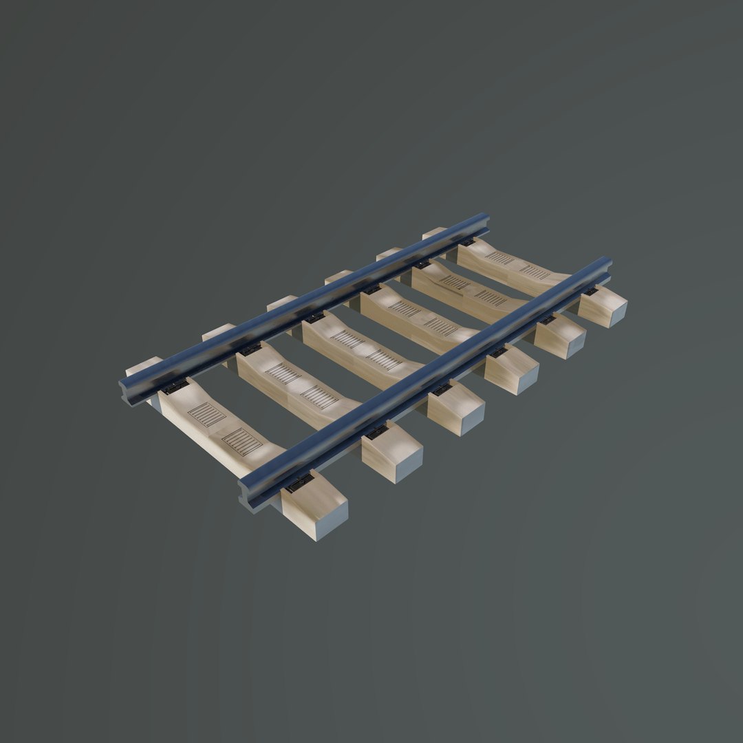 3D Railway Track 3D Model - TurboSquid 2355532