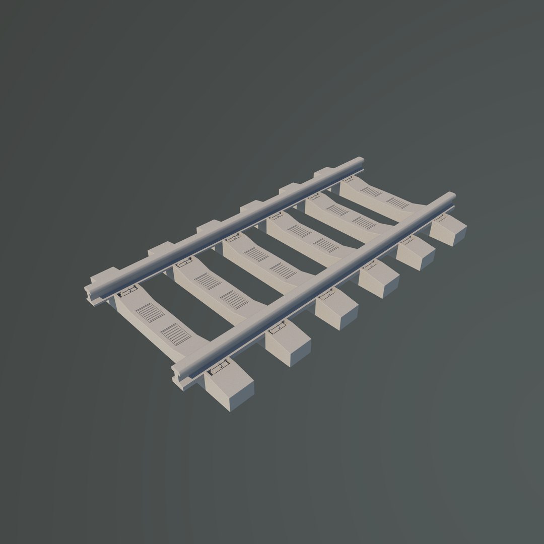 3D Railway Track 3D Model - TurboSquid 2355532
