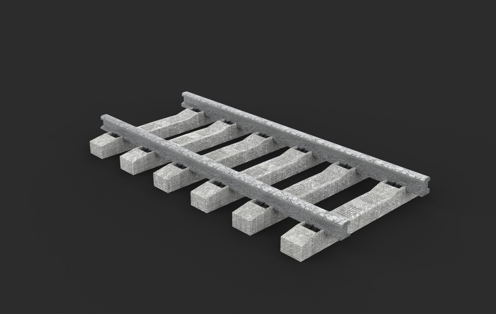 3D Railway Track 3D Model - TurboSquid 2355532