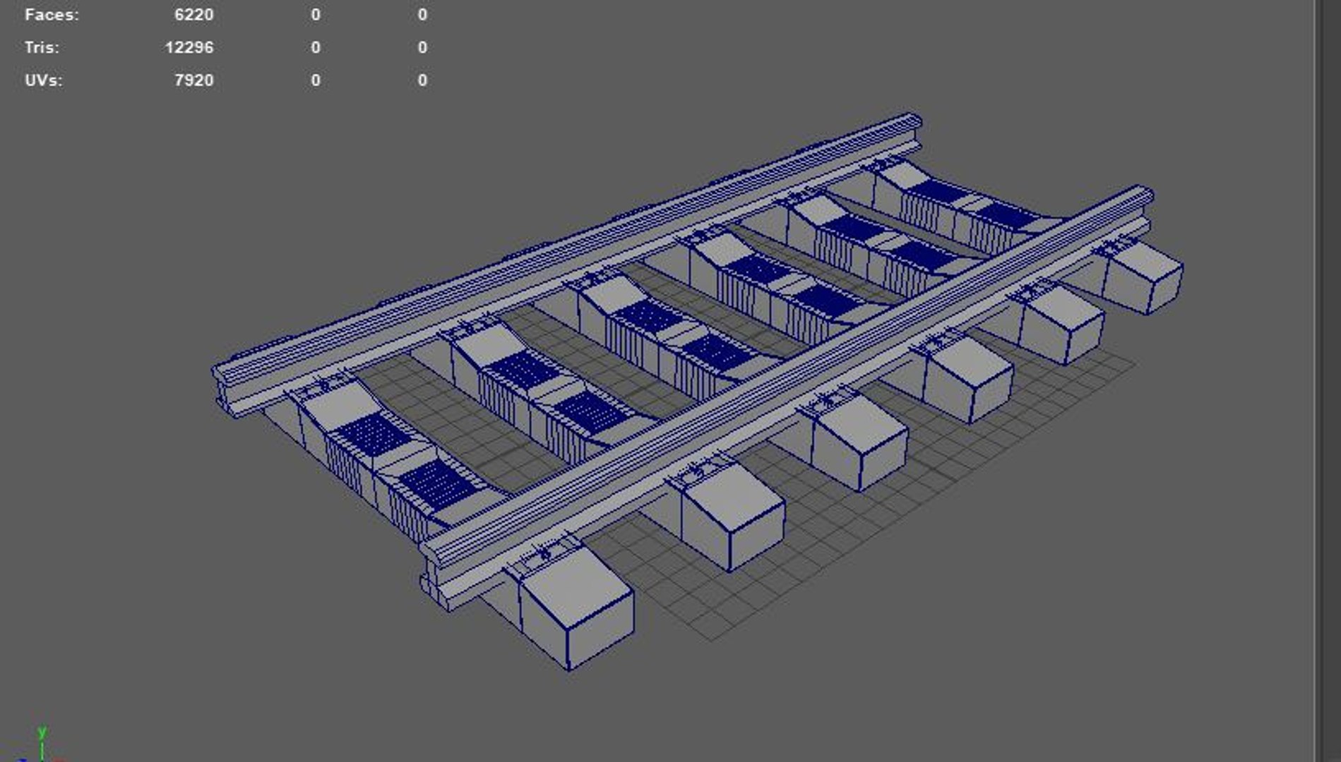 3D Railway Track 3D Model - TurboSquid 2355532