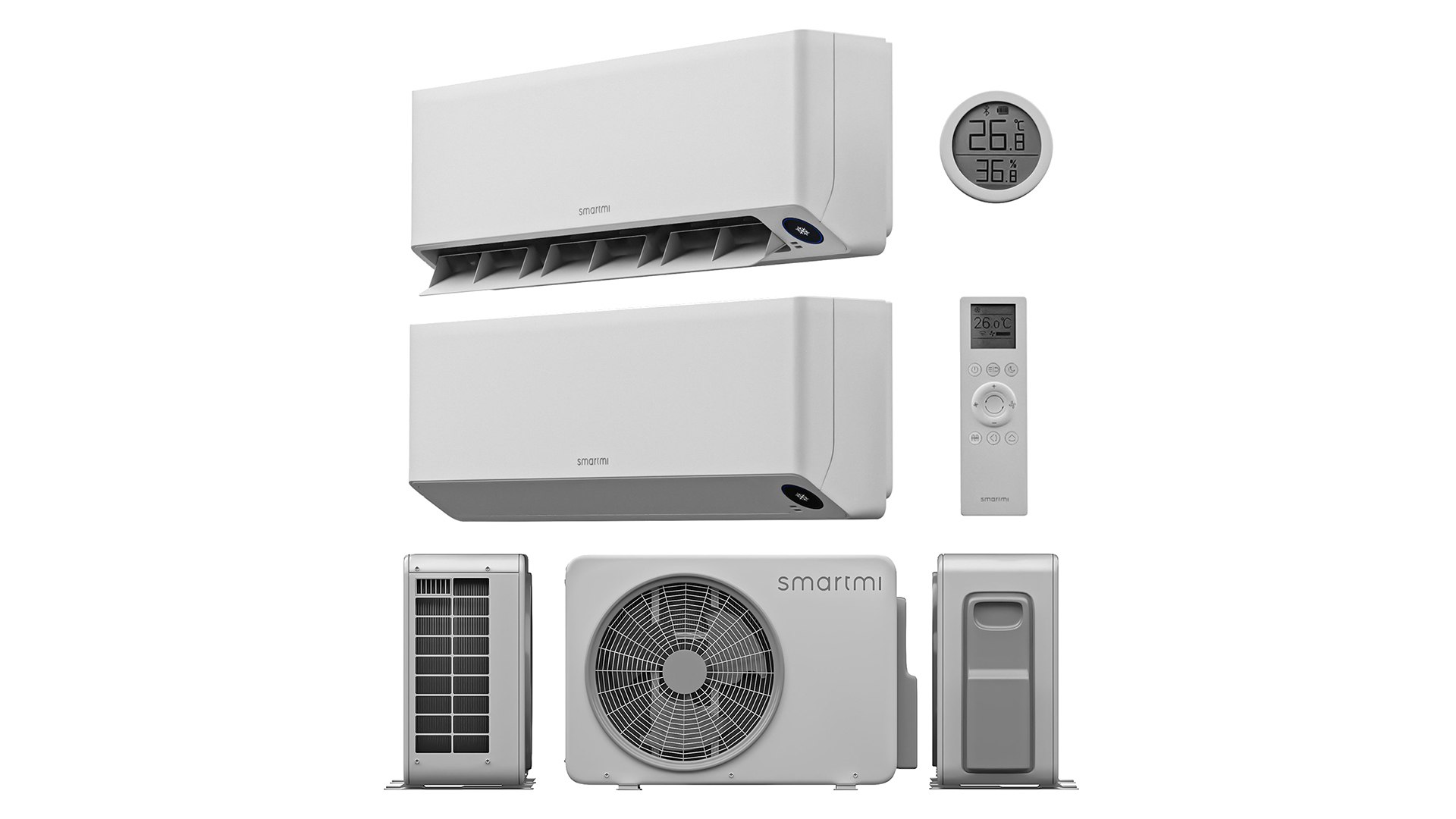 Xiaomi Smartmi Air Conditioner - Outside 3D Model - TurboSquid 1900804