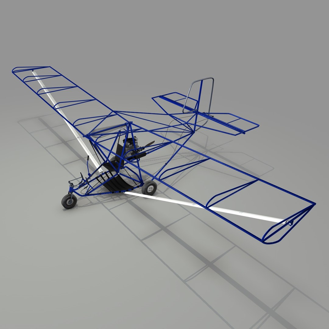 3d Model Ultralight Aircraft Lights