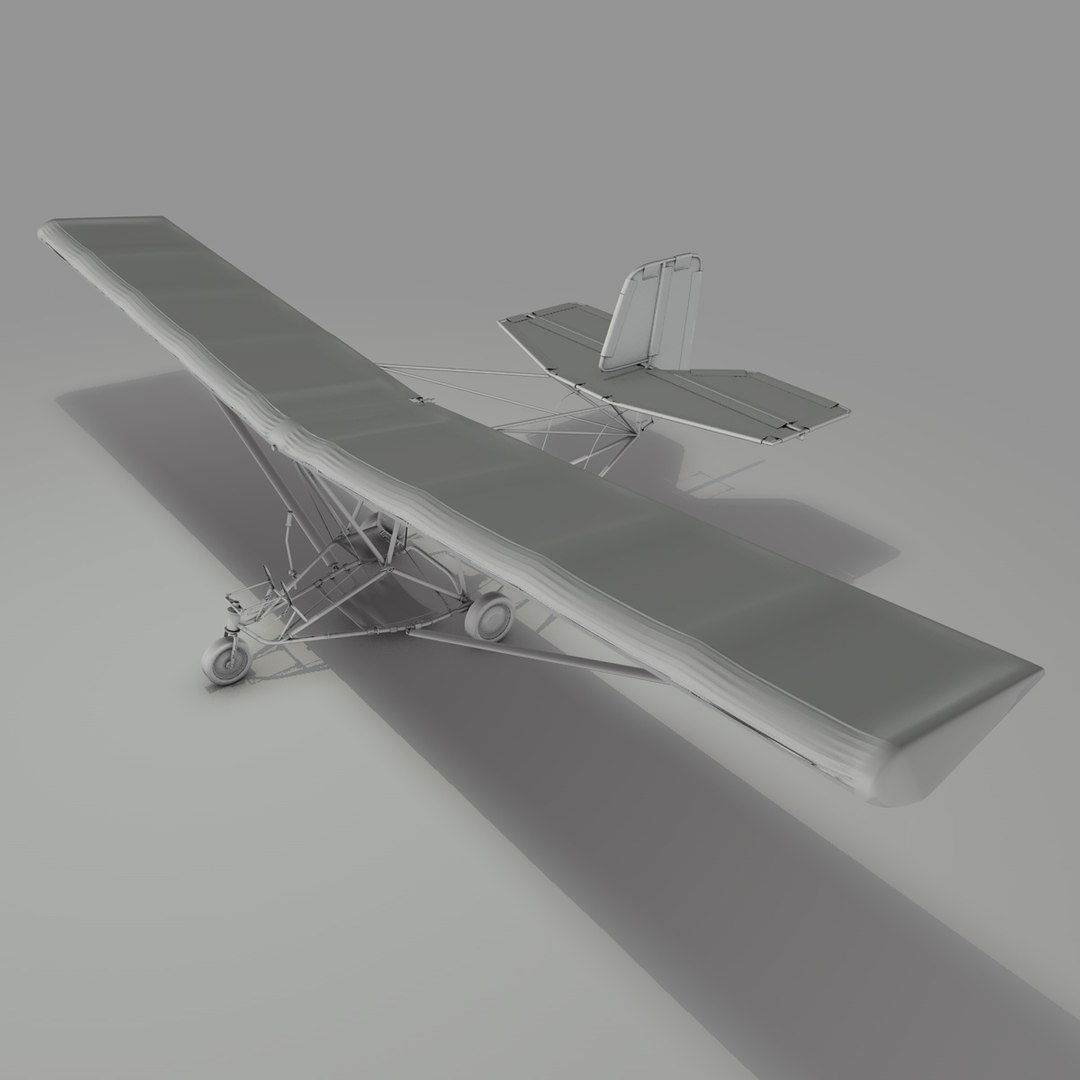 3d Model Ultralight Aircraft Lights