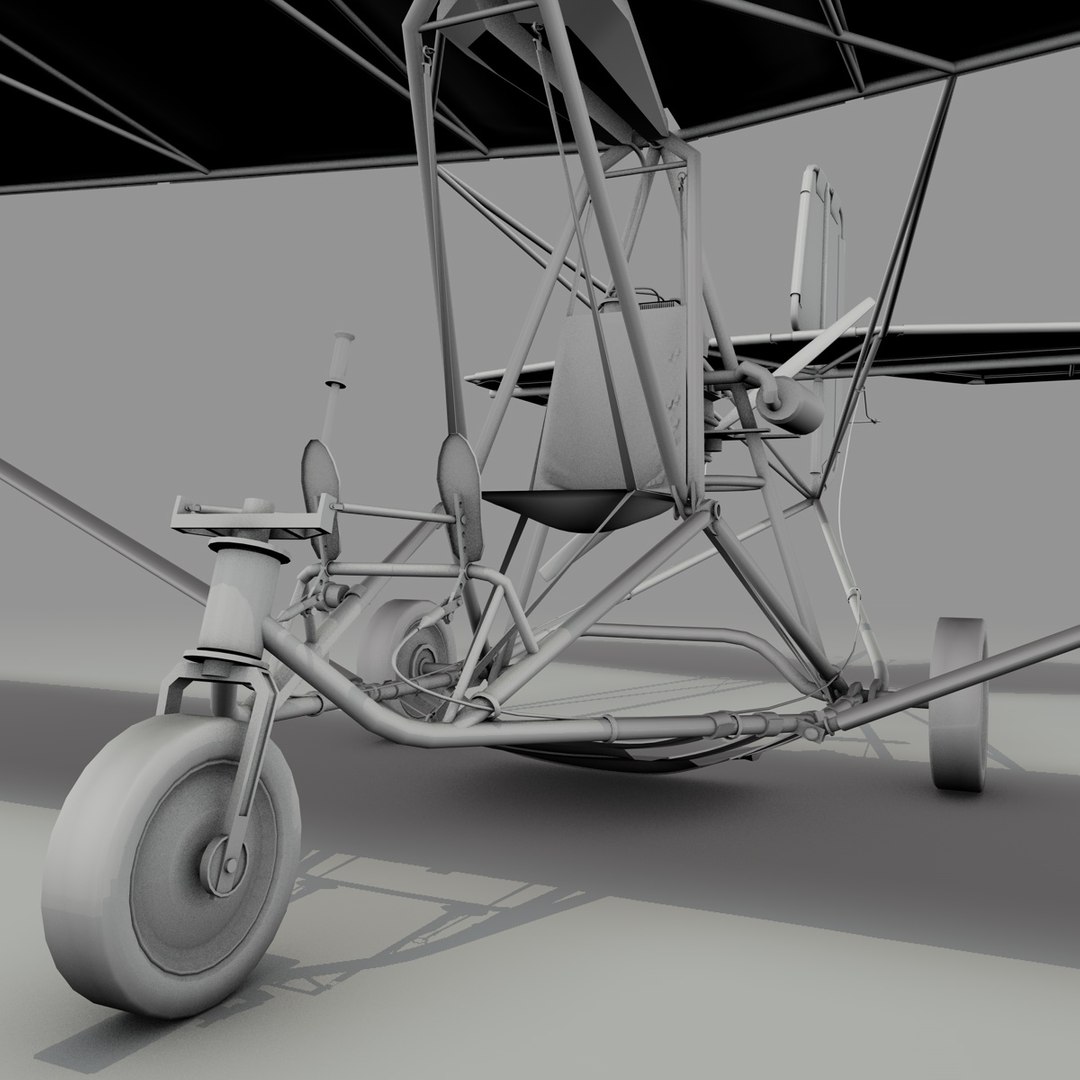 3d Model Ultralight Aircraft Lights