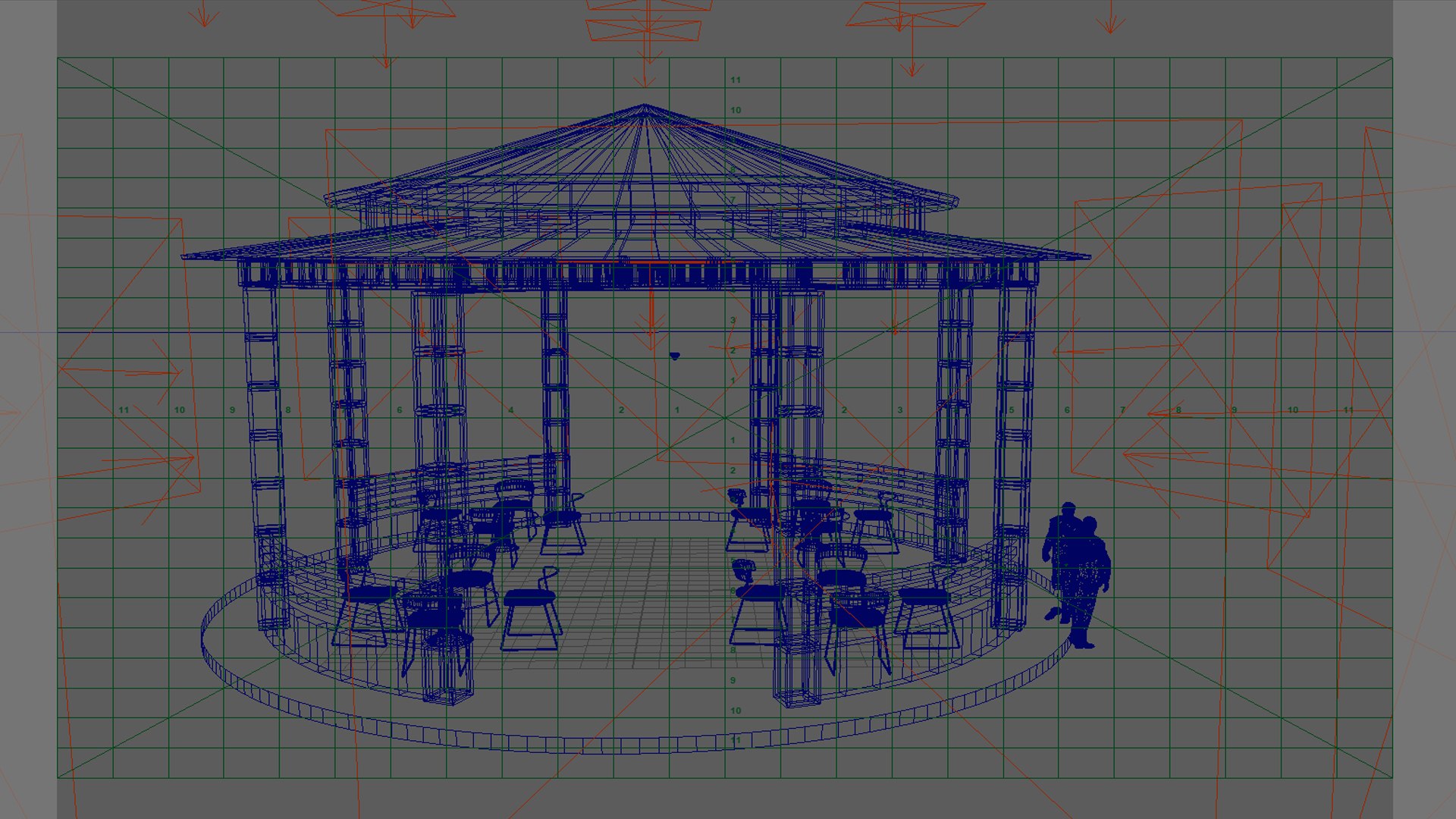 4 Side Rounded Stand Model - TurboSquid 1988309