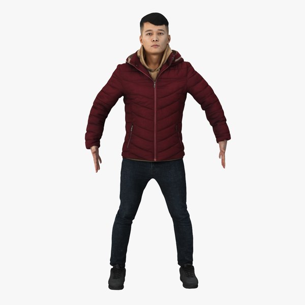 3D Dustin Casual Winter A Pose model - TurboSquid 1987695