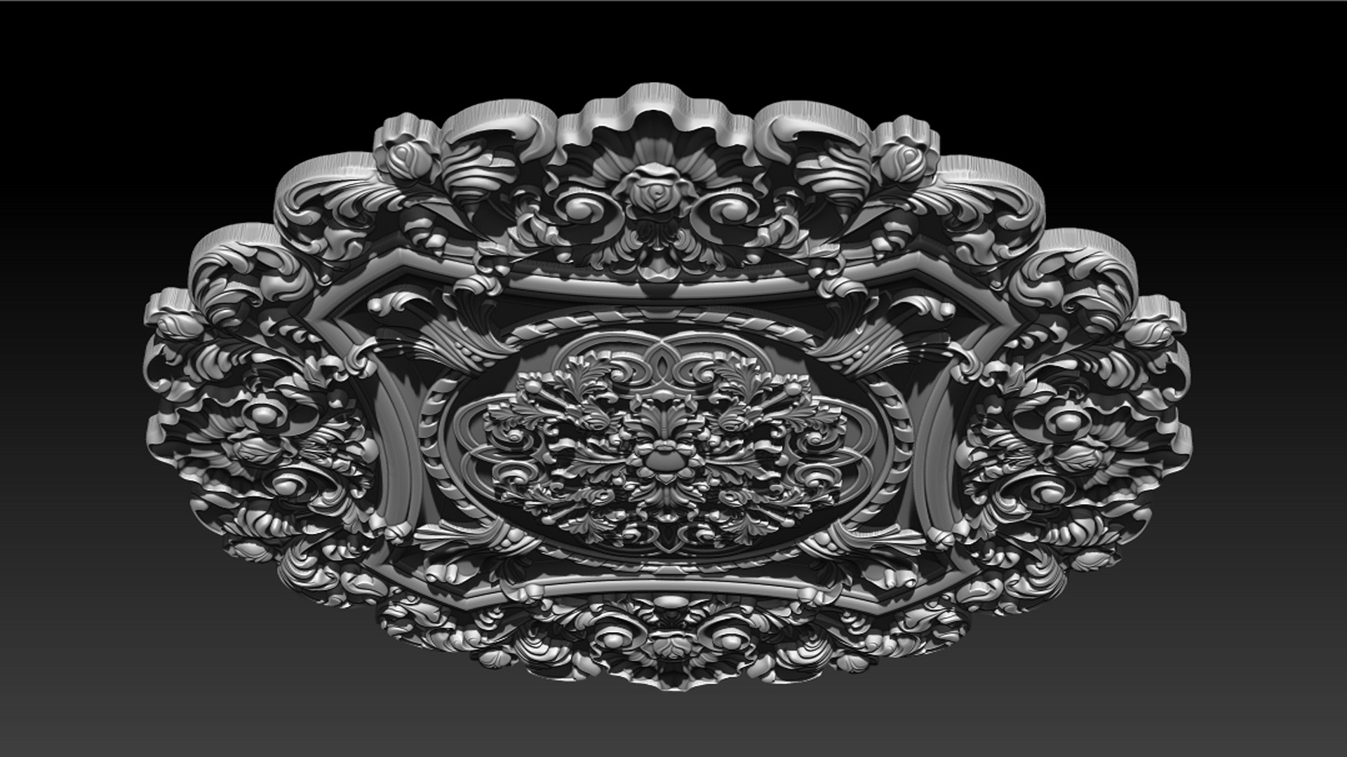 Decorative Ceiling Center - For CNC Router 3D - TurboSquid 1861573