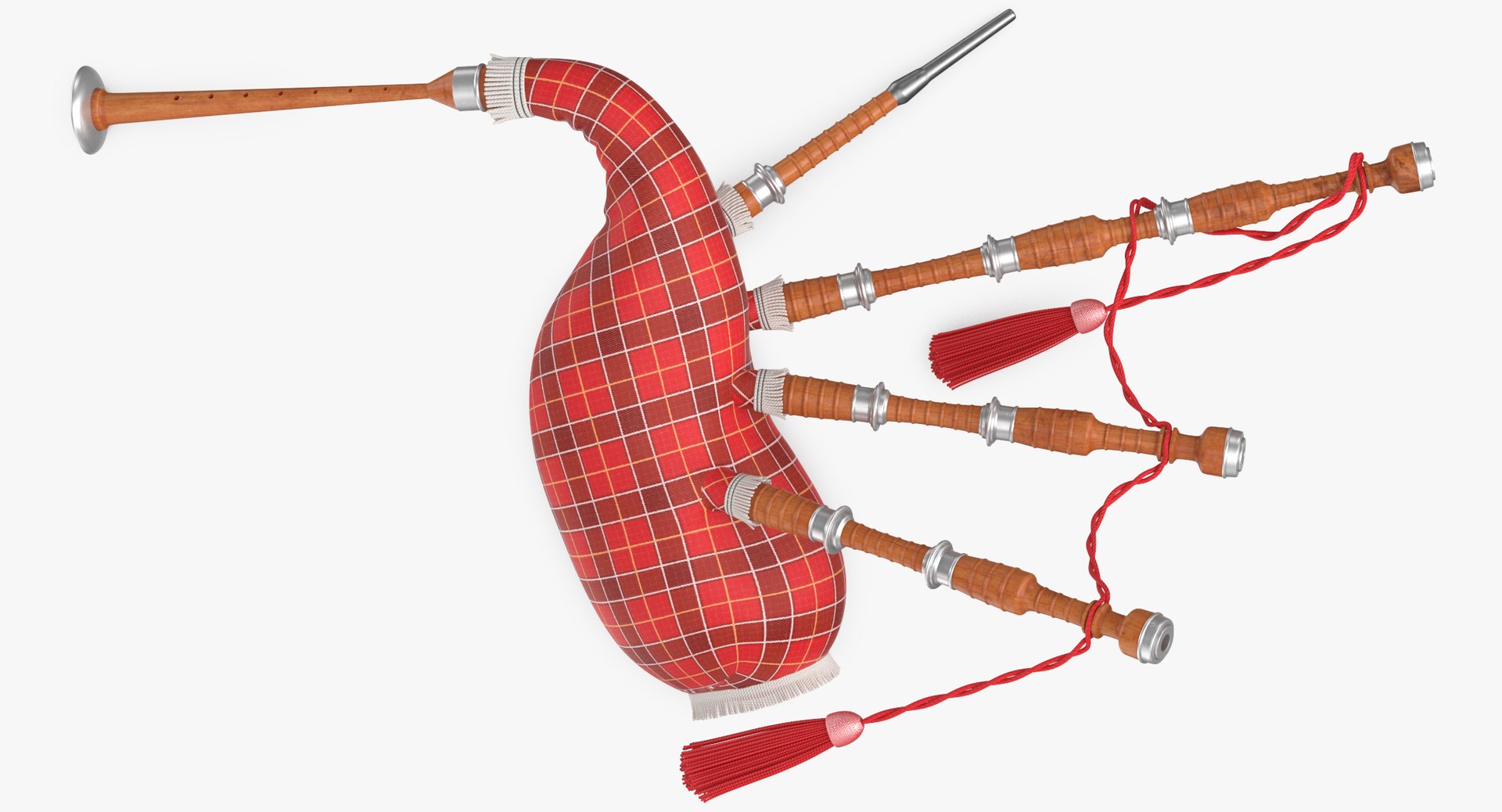 Bagpipe Traditional 01 3D Model - TurboSquid 1257261