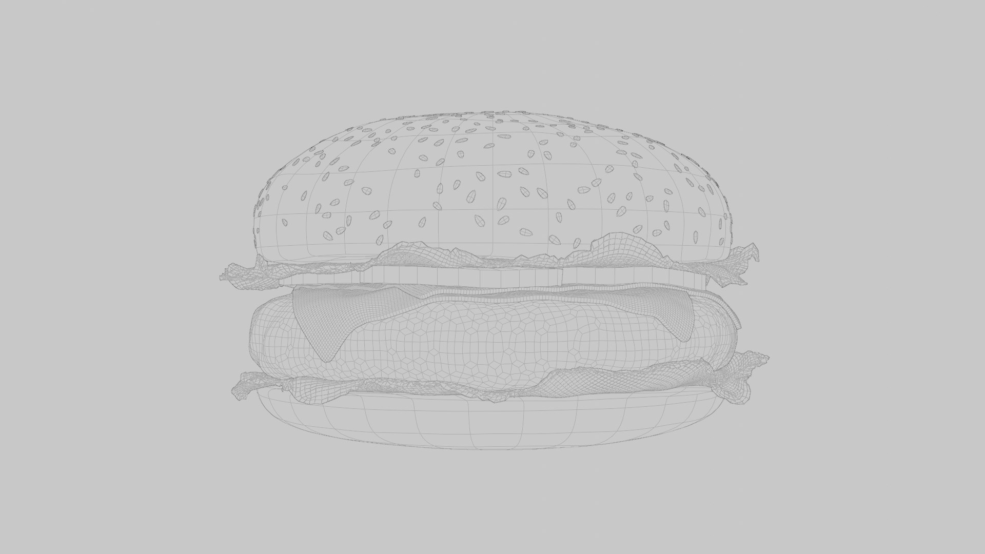 Hamburger Realistic Burger model - TurboSquid 2163923