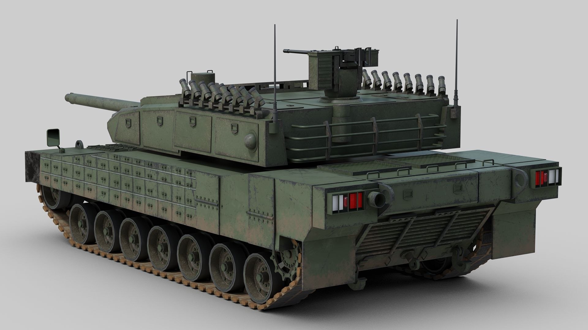 3d Modern Battle Tank Altay Model