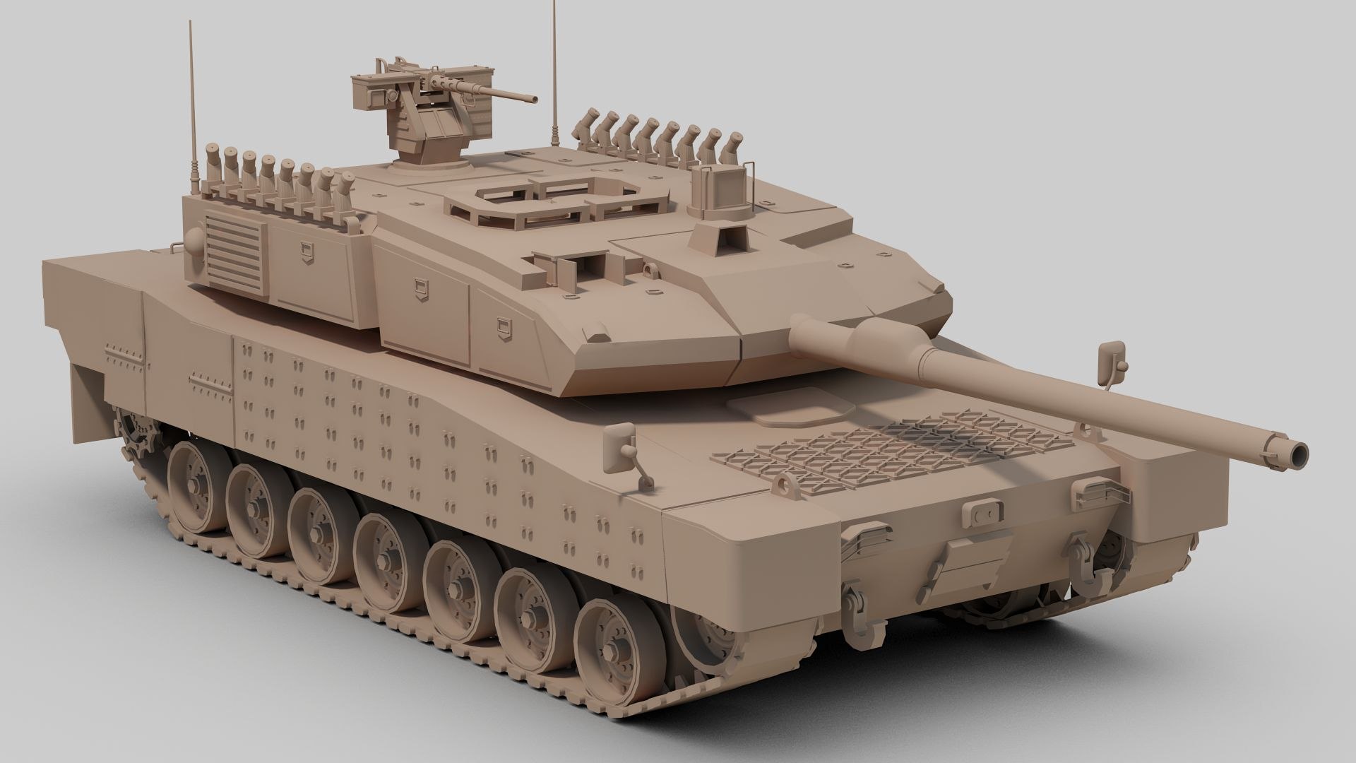 3d Modern Battle Tank Altay Model