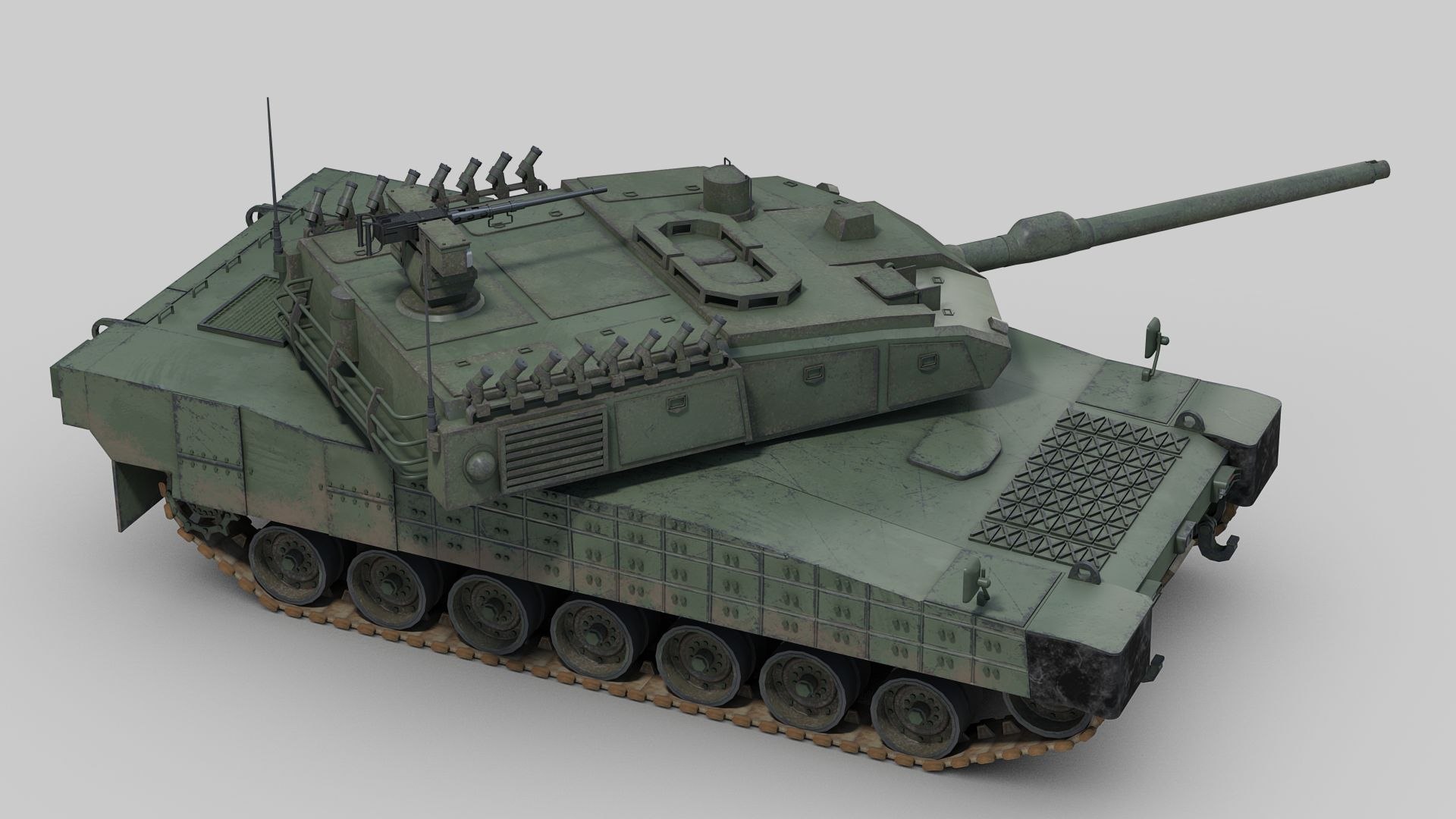 3d Modern Battle Tank Altay Model