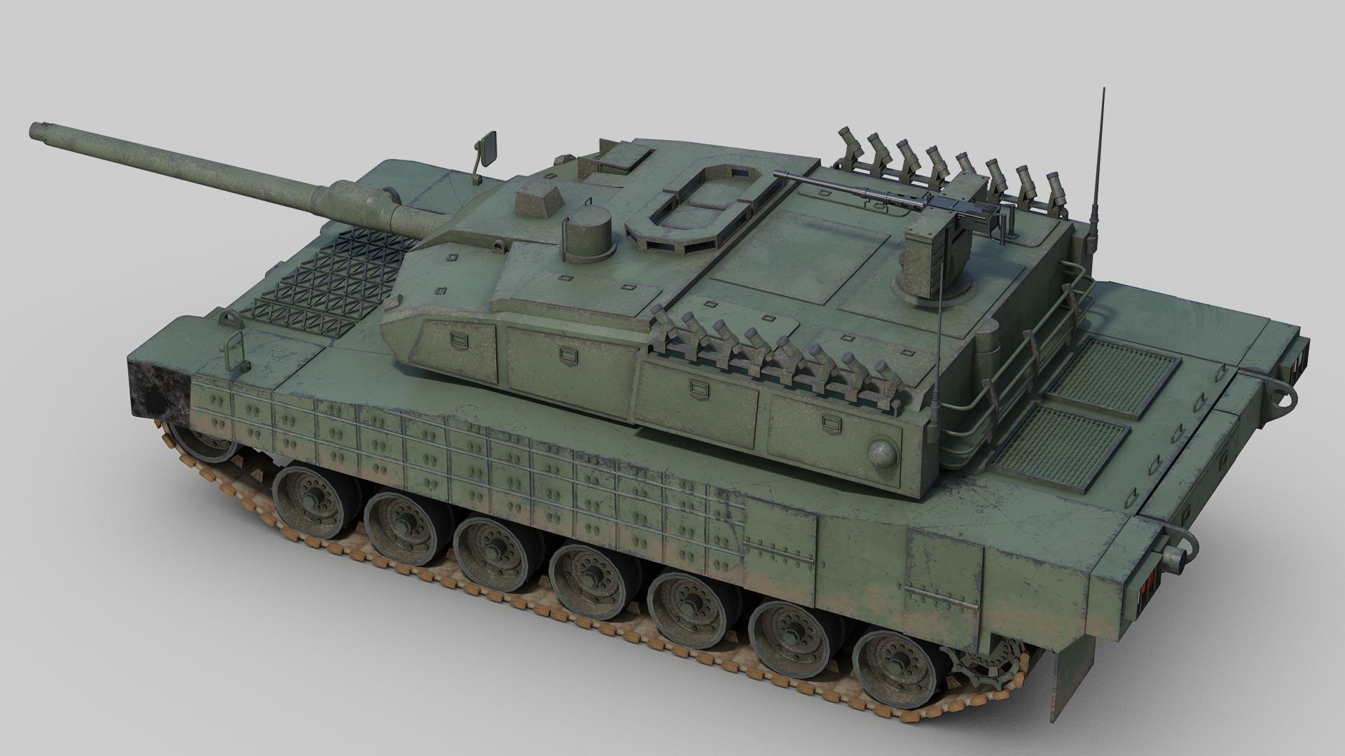 3d Modern Battle Tank Altay Model
