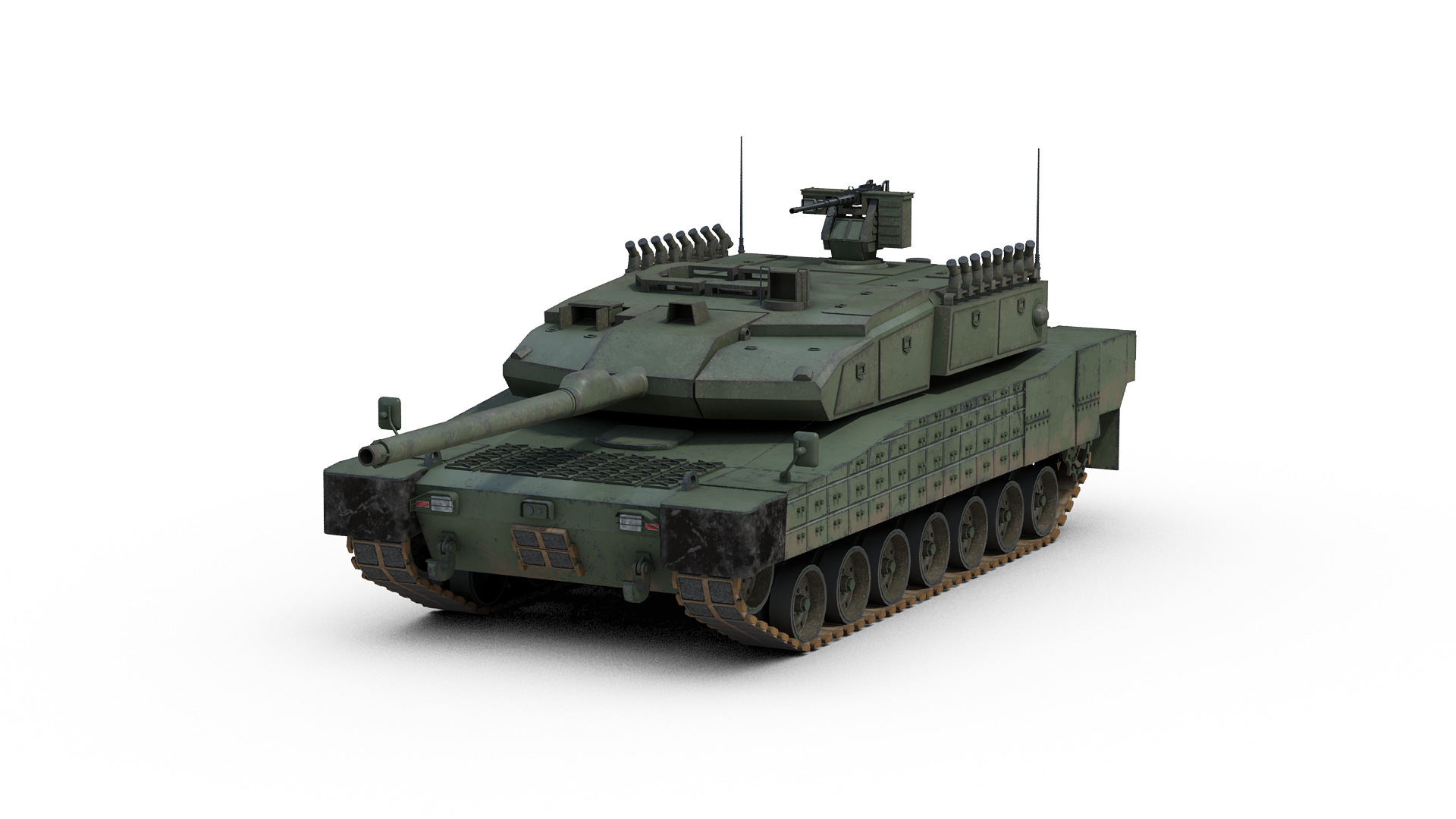 3d Modern Battle Tank Altay Model