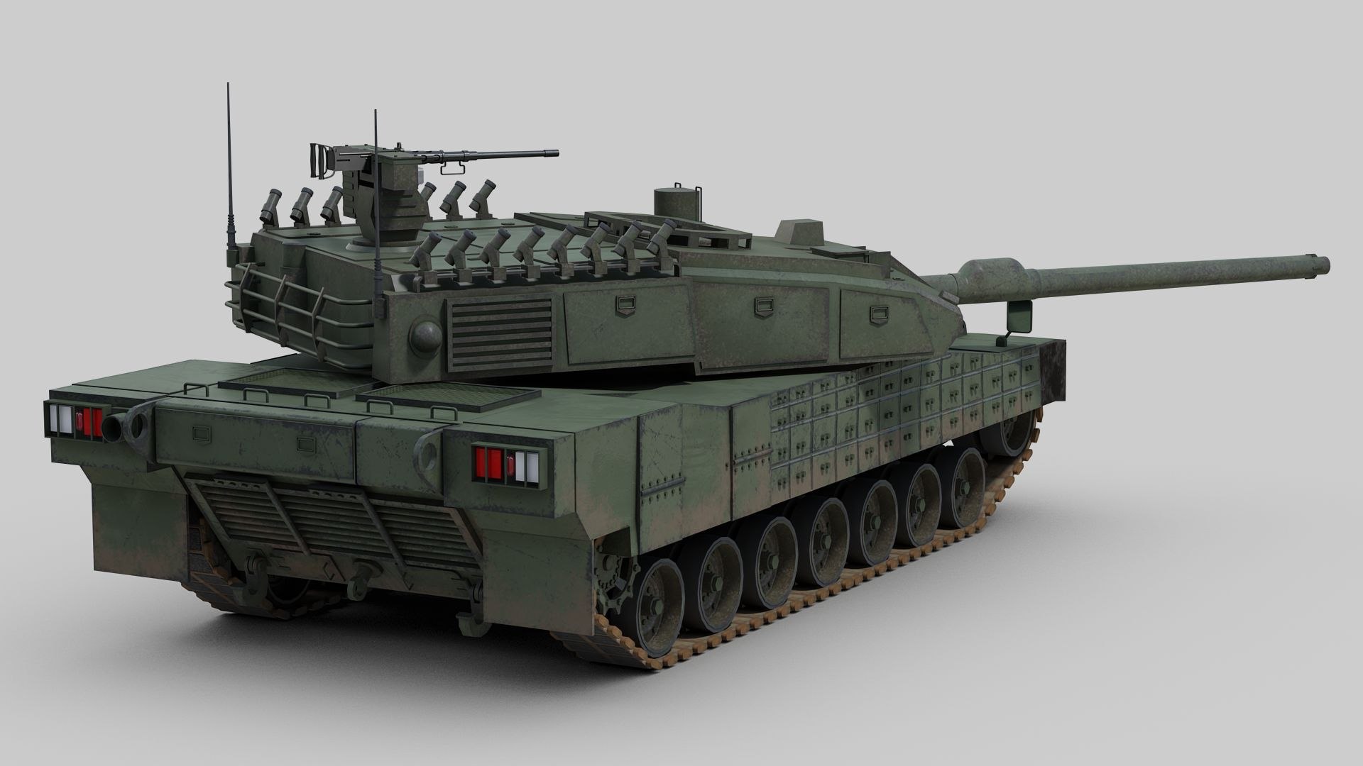 3d Modern Battle Tank Altay Model