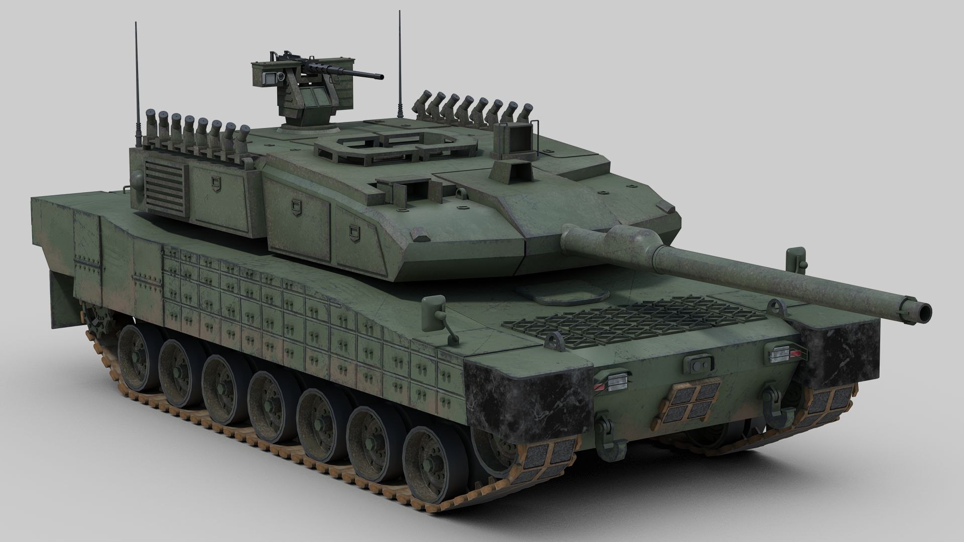 3d Modern Battle Tank Altay Model