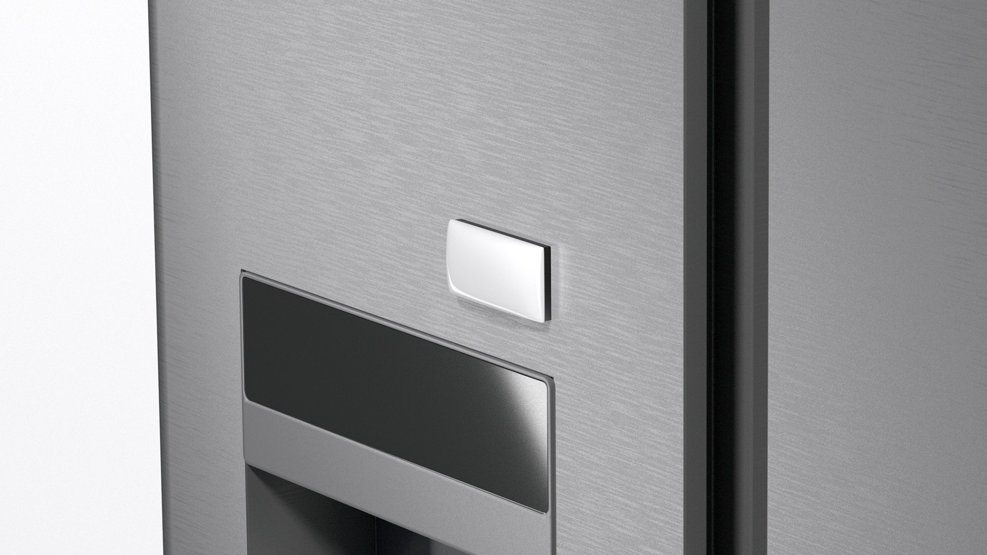 White Rectangle Fridge Magnet - Rectangular Magnetic Souvenir On ...