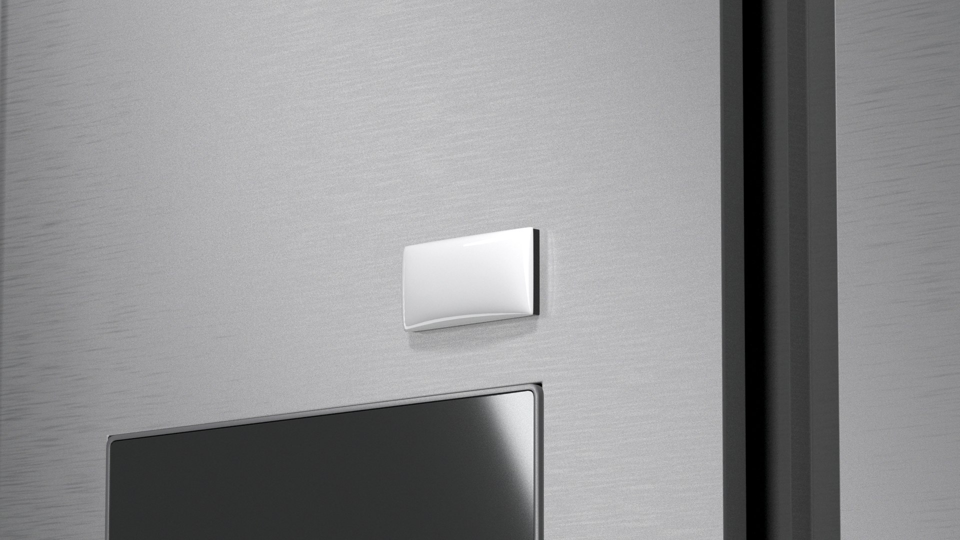 White Rectangle Fridge Magnet - Rectangular Magnetic Souvenir On ...