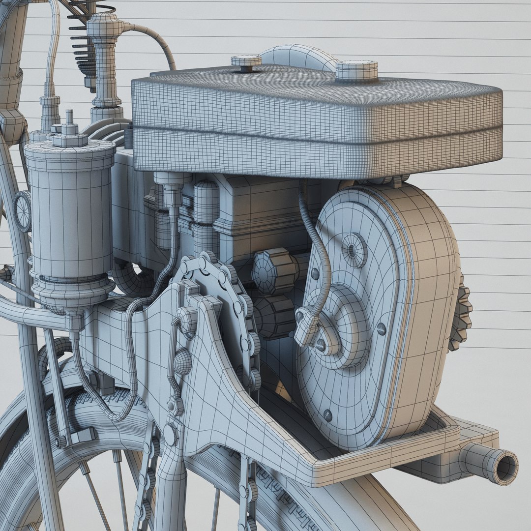 3d 1919 simplex motorcycle motor