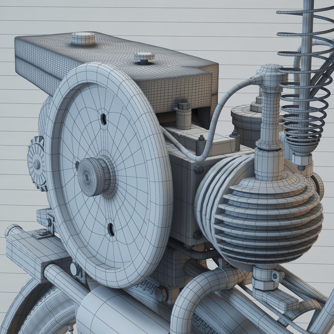 3d 1919 simplex motorcycle motor